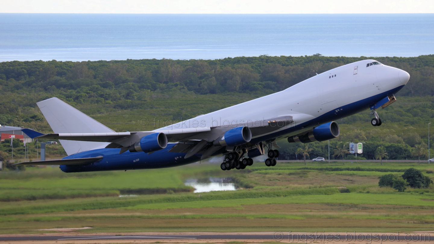 Far North Queensland Skies: Dubai Air Wing Boeing 747-400 freighter A6 ...