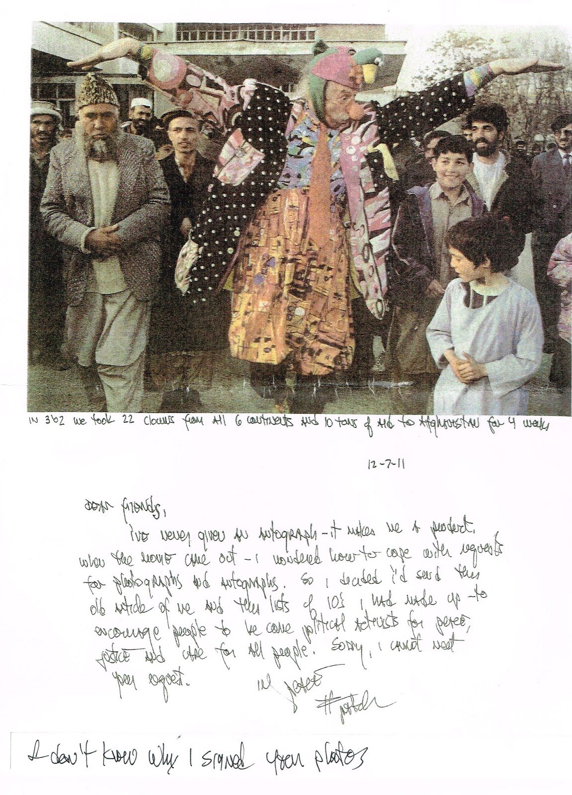 Mark's Autographs: TTM Success - Dr. Hunter 'Patch' Adams