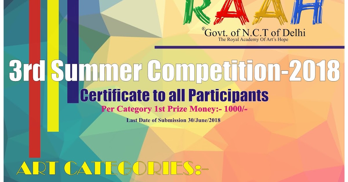 RAAH ACADEMY : RAAH COMPETITION FORM-2018