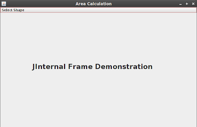 Area Calculation - Java Swing - JInternalFrame, JMenu Example ...
