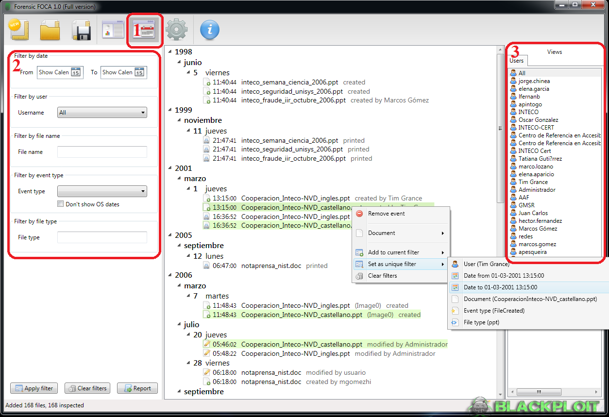 [Forensic FOCA] Análisis Forense de Metadatos ~ Blackploit [PenTest]