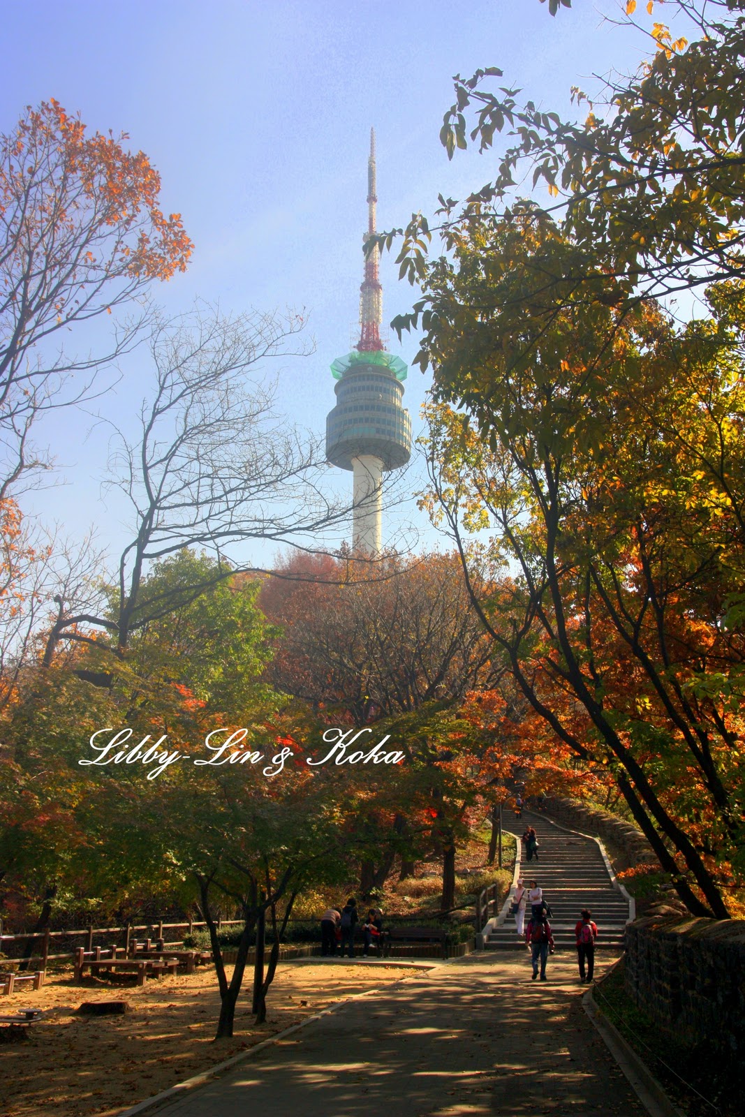 Libby-Lin & Koka: Day 2: Autumn Morning at Namsan Park