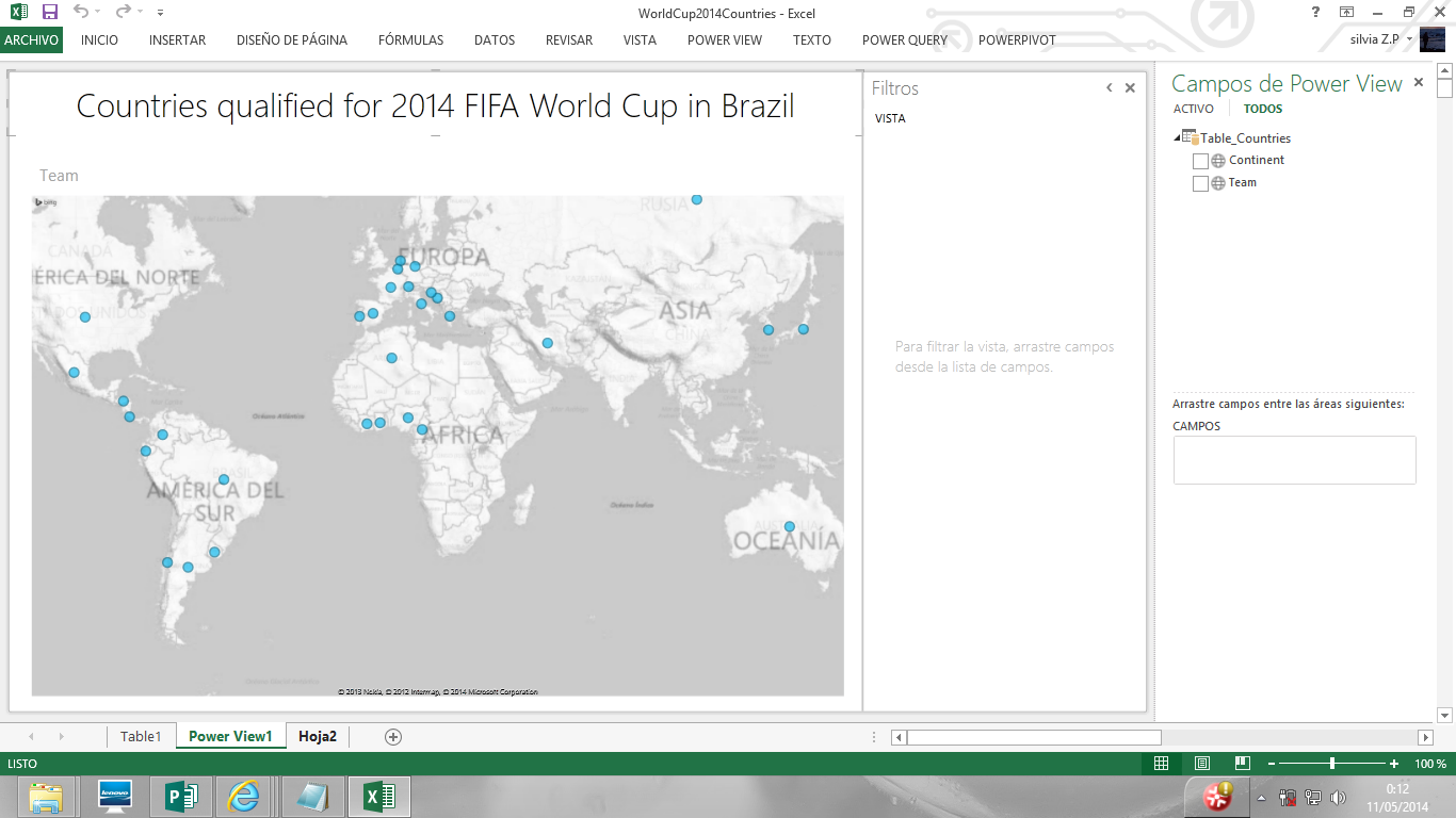 Excel examples for your work, sports and more.: Excel 2013, PowerMap ...