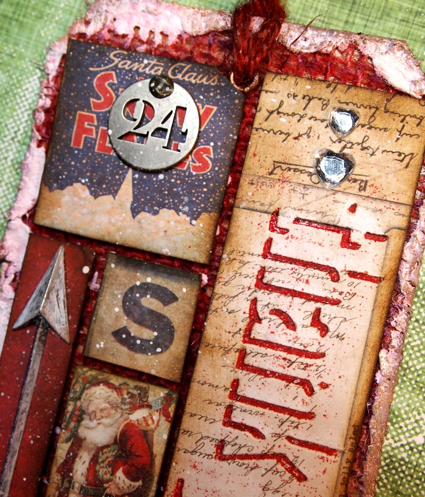 klistersøster: Tim Holtz 12 Tags of 2016 - December -Technique Remix