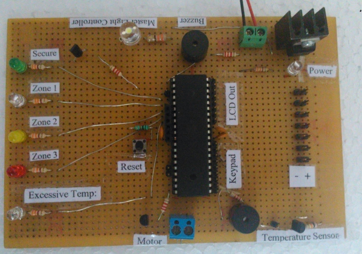 Electronics Microcontroller Projects: ZONE BASED HOME SECURITY SYSTEM