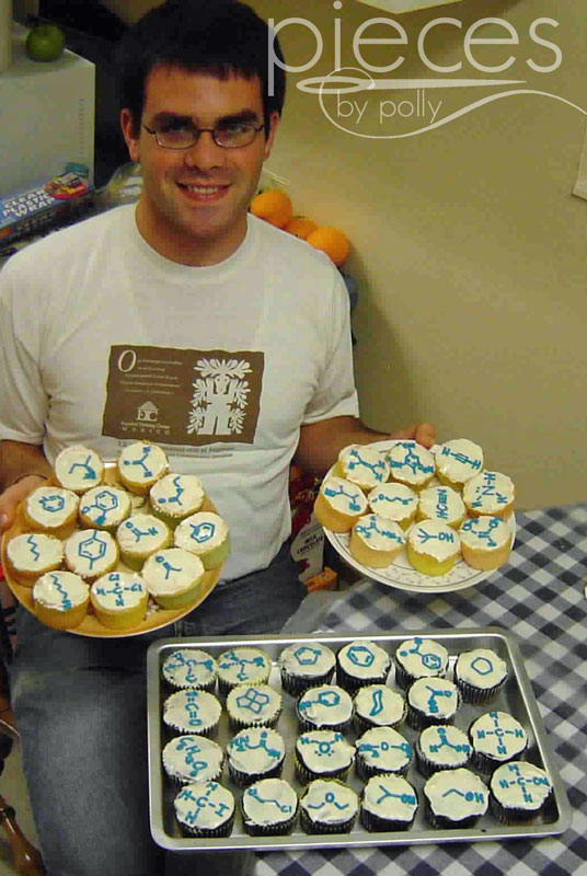 Pieces by Polly: "Organic" Chemistry Cupcakes for Mole Day or Any Day