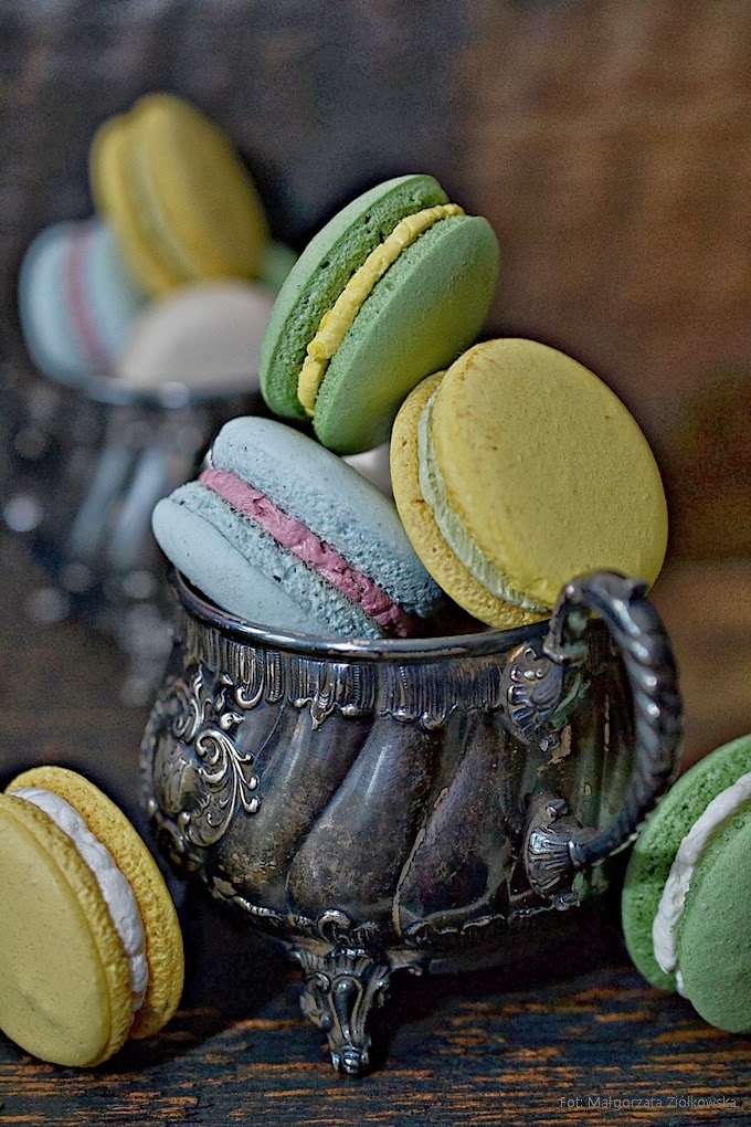 Makaroniki z kremem mango i malinowym | Smaki Alzacji