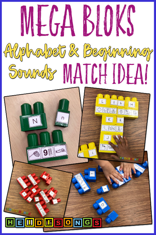 Mega Bloks Alphabet & Beginning Sounds Match Idea