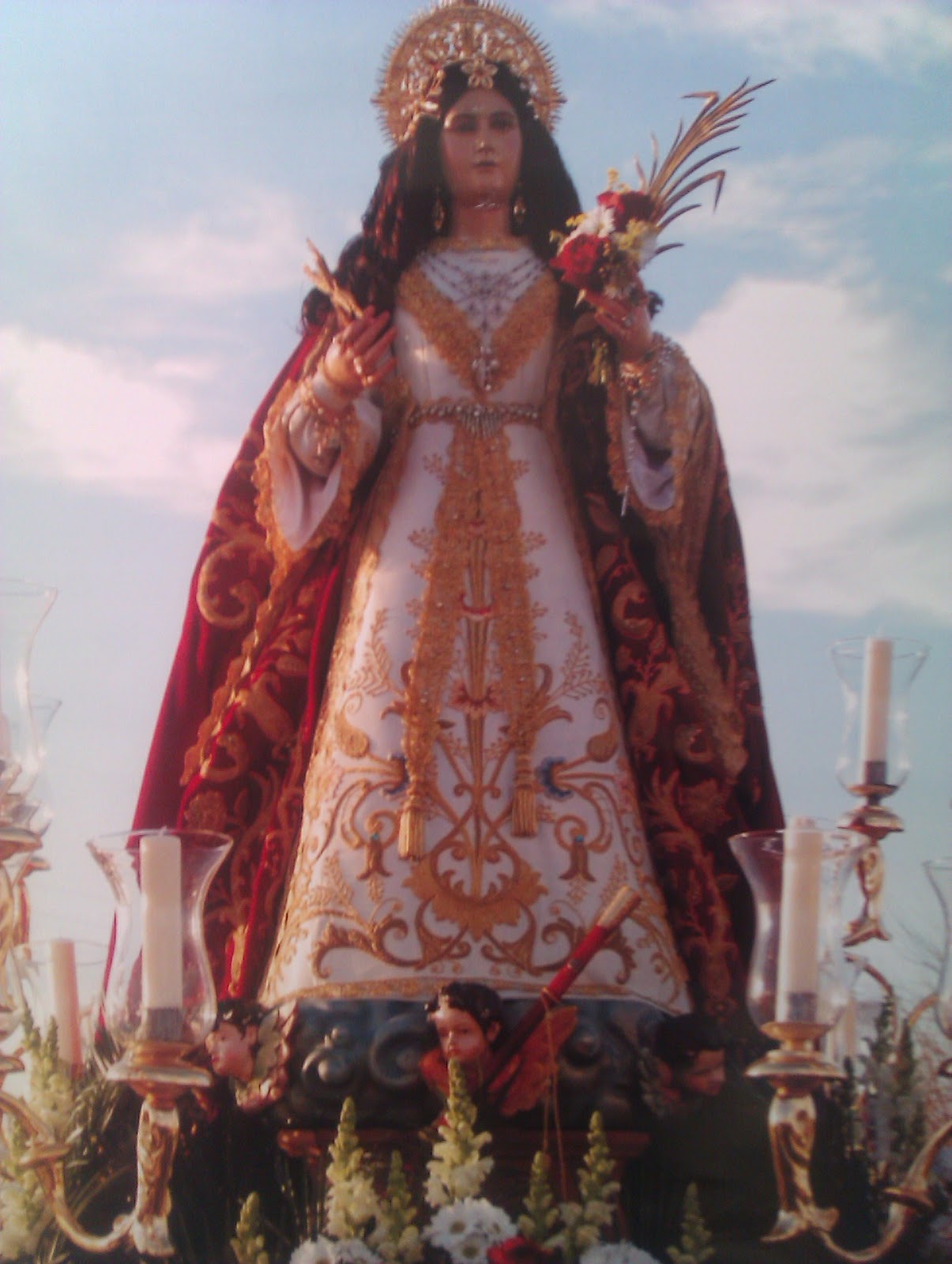 Villalba del Alcor (Huelva): Santa Agueda, en su día.