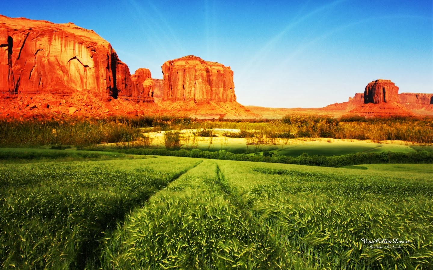 Fondo de Pantalla Paisaje campo verde montañas rocosas grandes | Fondo ...