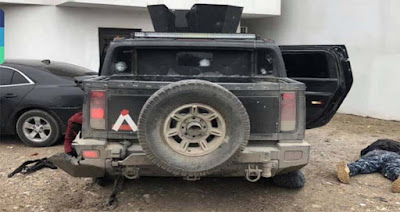 Tamps: Gulf Cartel brought an armored Hummer retrofitted it as a ...