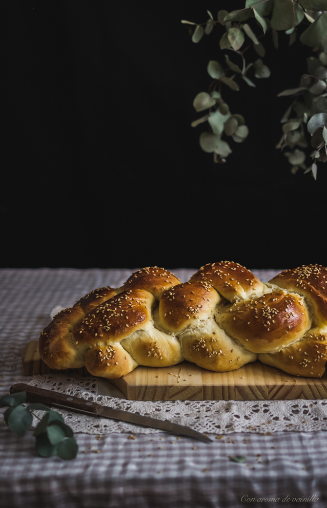 Pan Challah | Con aroma de vainilla - Recetas de repostería