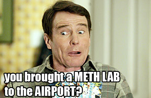 You brought a METH LAB to the AIRPORT? | Gags and Giggles
