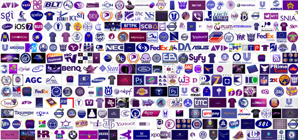 Indaco scuro: Step #10: Loghi, emblemi, brand.. Indaco scuro!