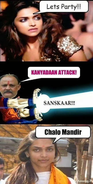 Alok Nath Sanskaar Attack Meme - Aali Lahar Kela Kahar