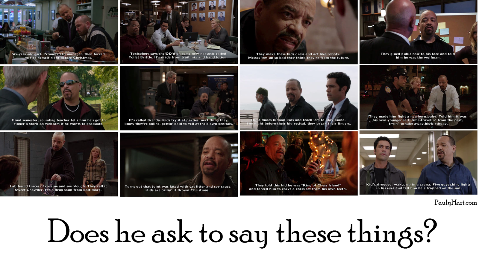 PaulyHart.com: Ice T CSI SVU