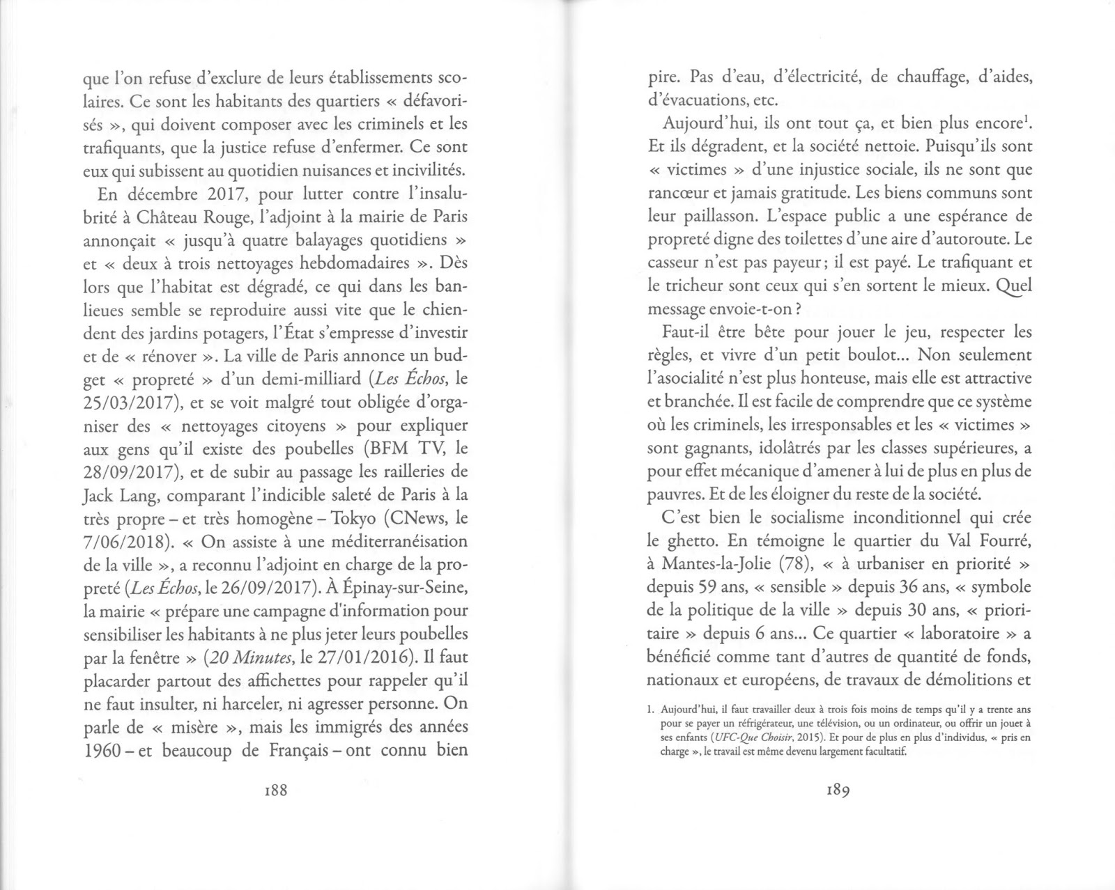 école : références: Laurent Obertone, La France interdite (2018)