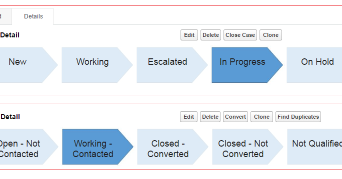 Salesforce Stuff Visualforce Component For Record Status Progress Bar