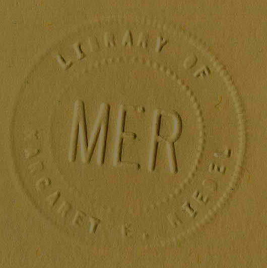 Papergreat: Margaret E. Riedel's embossed book stamp