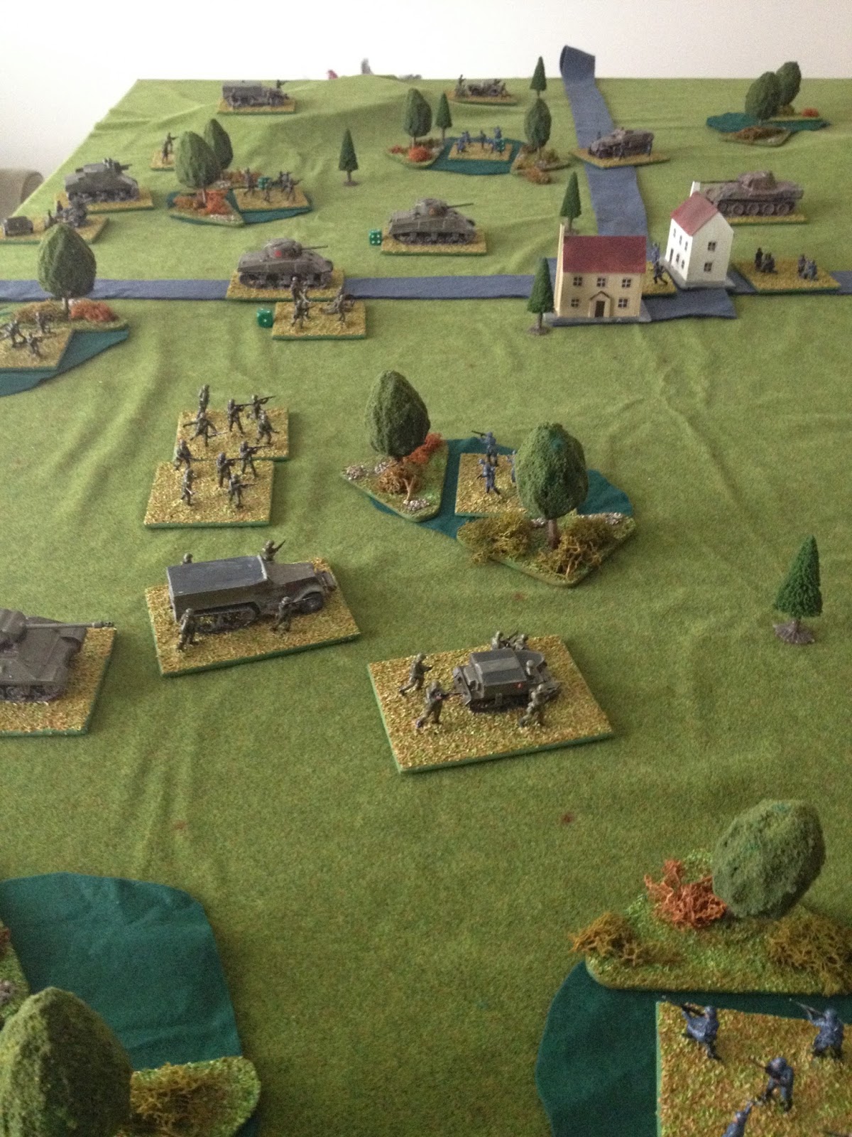 Grid based wargaming - but not always: WW2 One Hour Wargaming