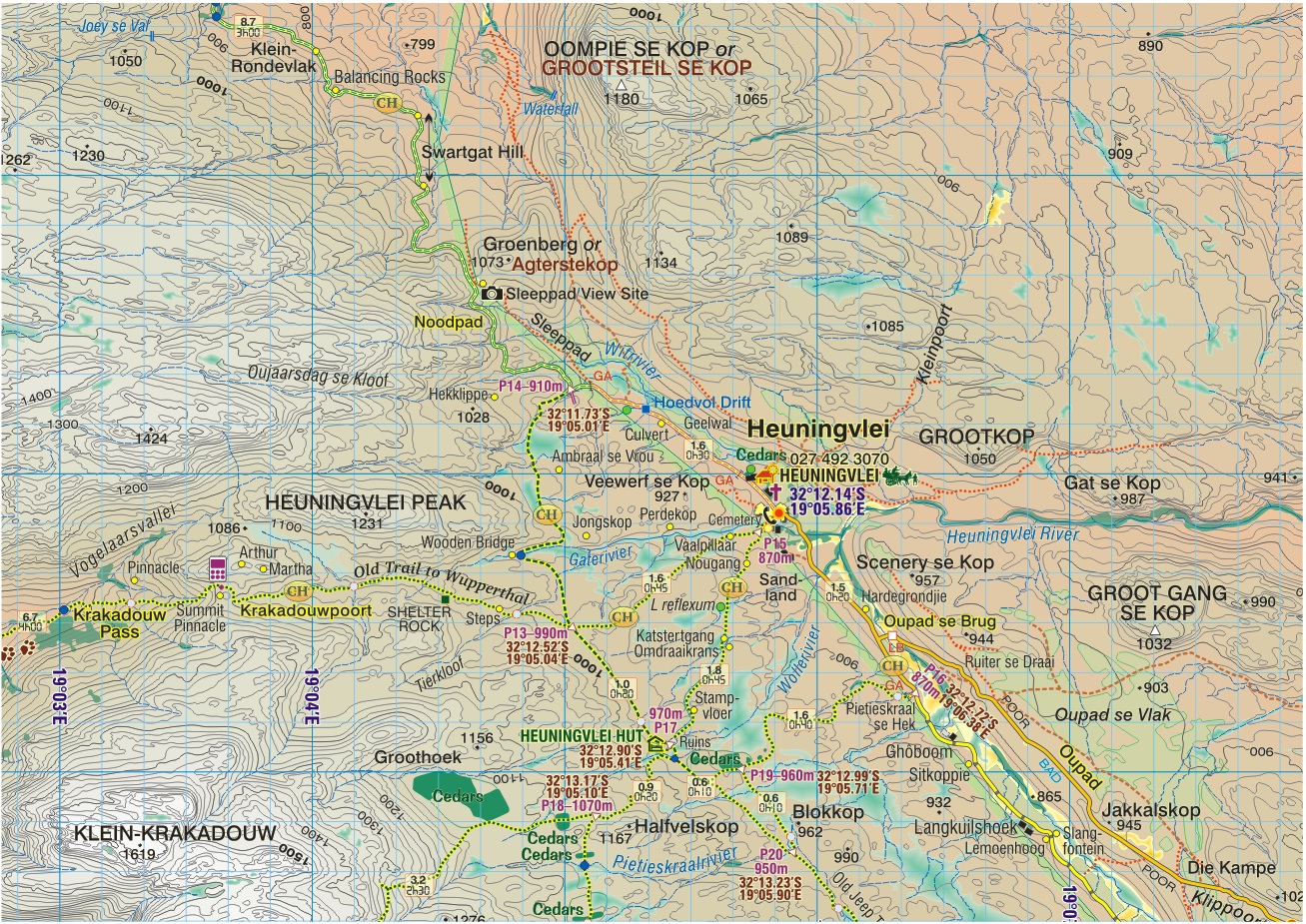 Hike the Cederberg: the Map: November 2012