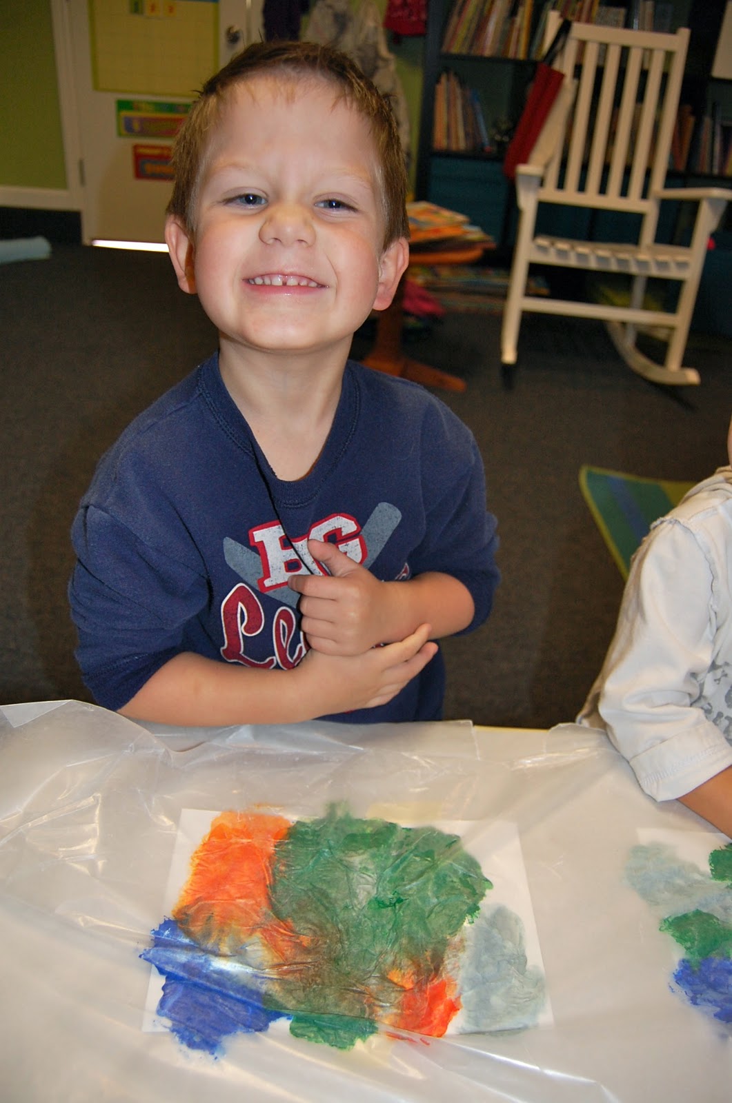 Miss Ashley's House: "Finger" Painting Without the Mess!