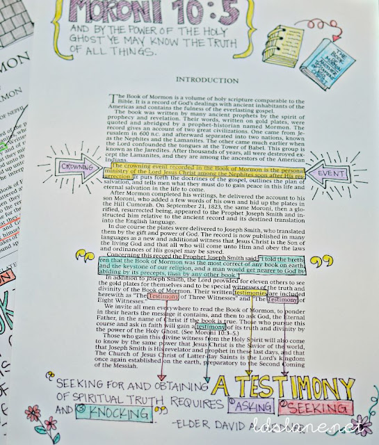 Book Of Mormon Journaling