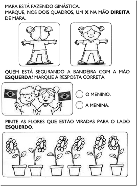 JORNAL R 7ª: ATIVIDADES LATERALIDADE POSIÇÃO RELATIVA FRENTE PERTO ...