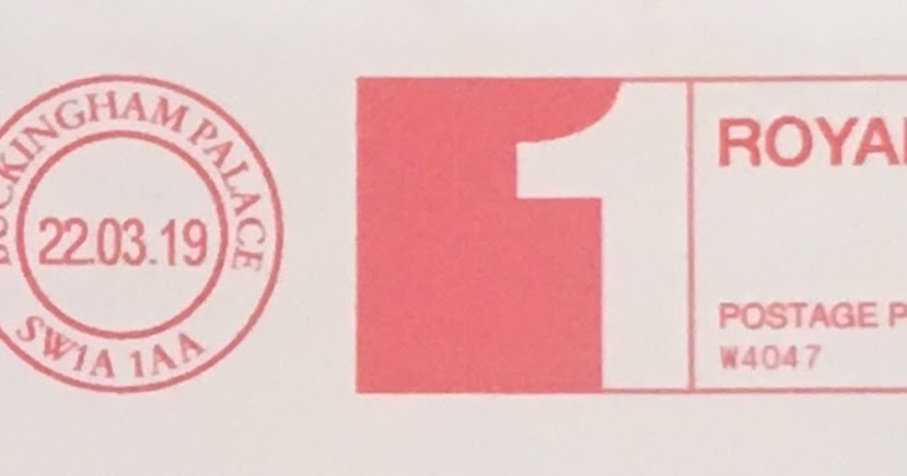 Gert's Royal Replies: Official Royal Postmarks - UK