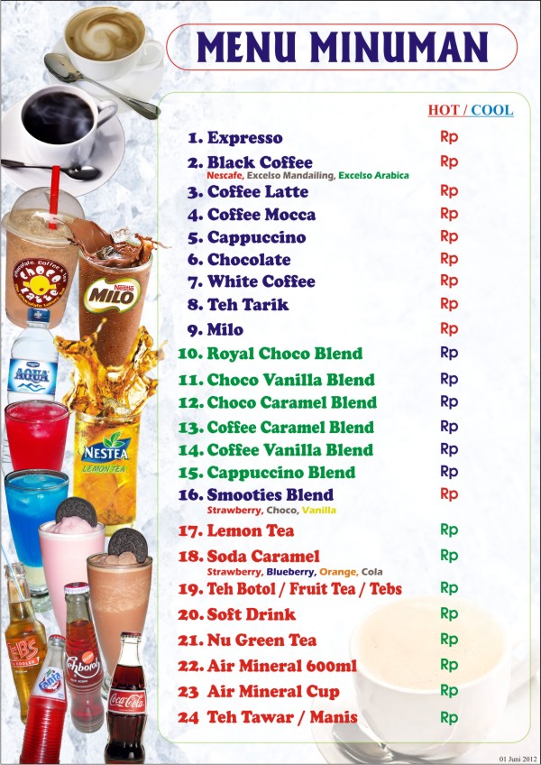 Contoh Desain Daftar Menu Minuman Kopi Yang Imagesee - vrogue.co