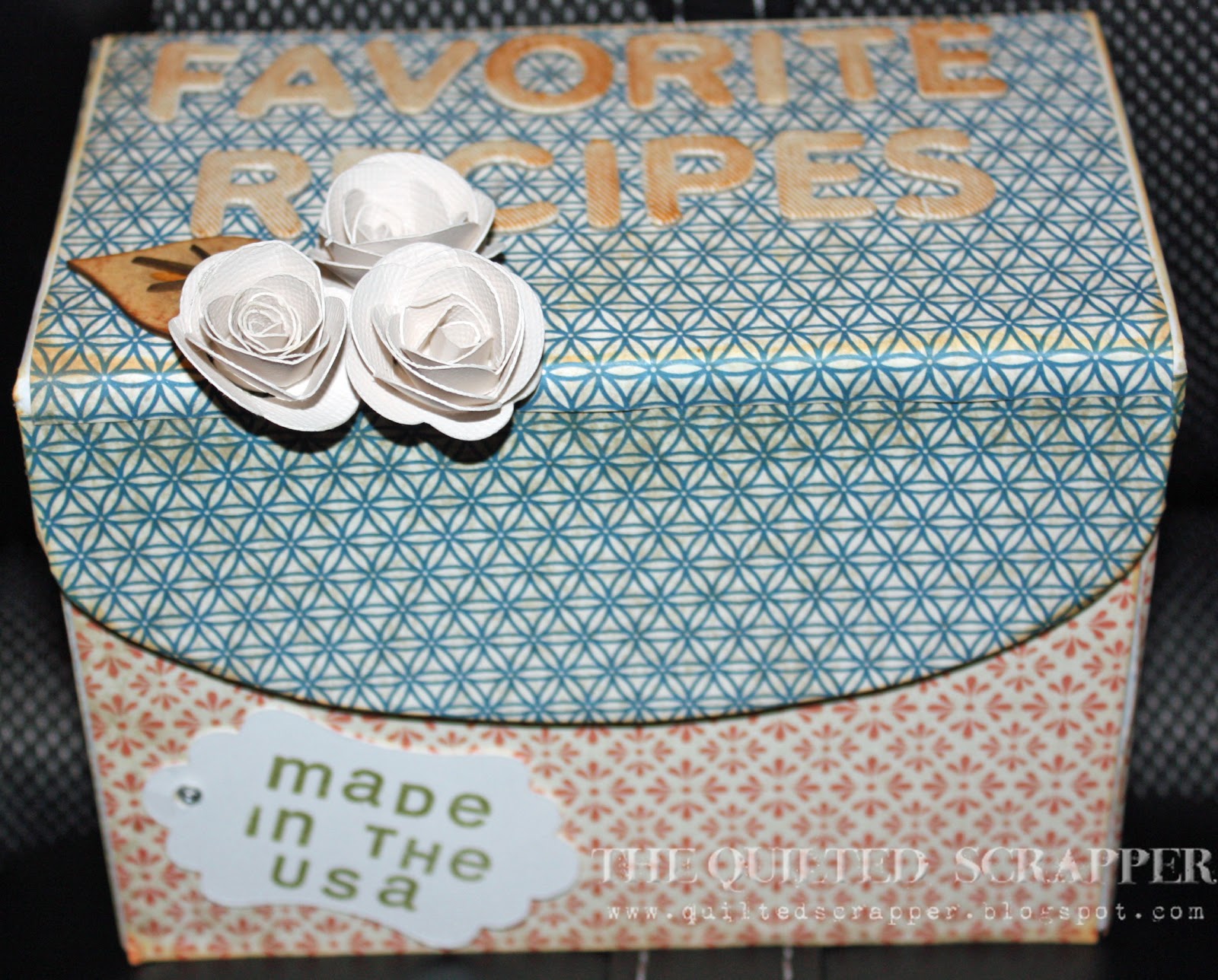 Recipe Box with Elemental Paper Pack