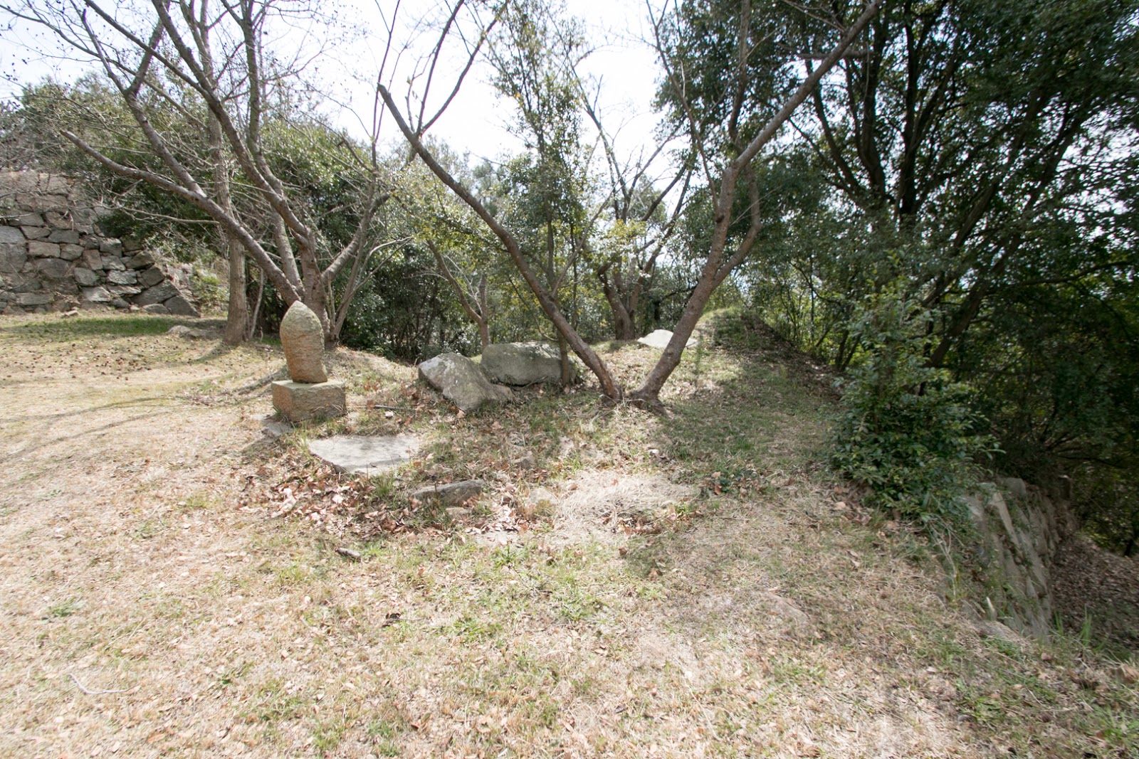 Shimotsui Castle -Castle looking down straight and bridge- | Japan ...