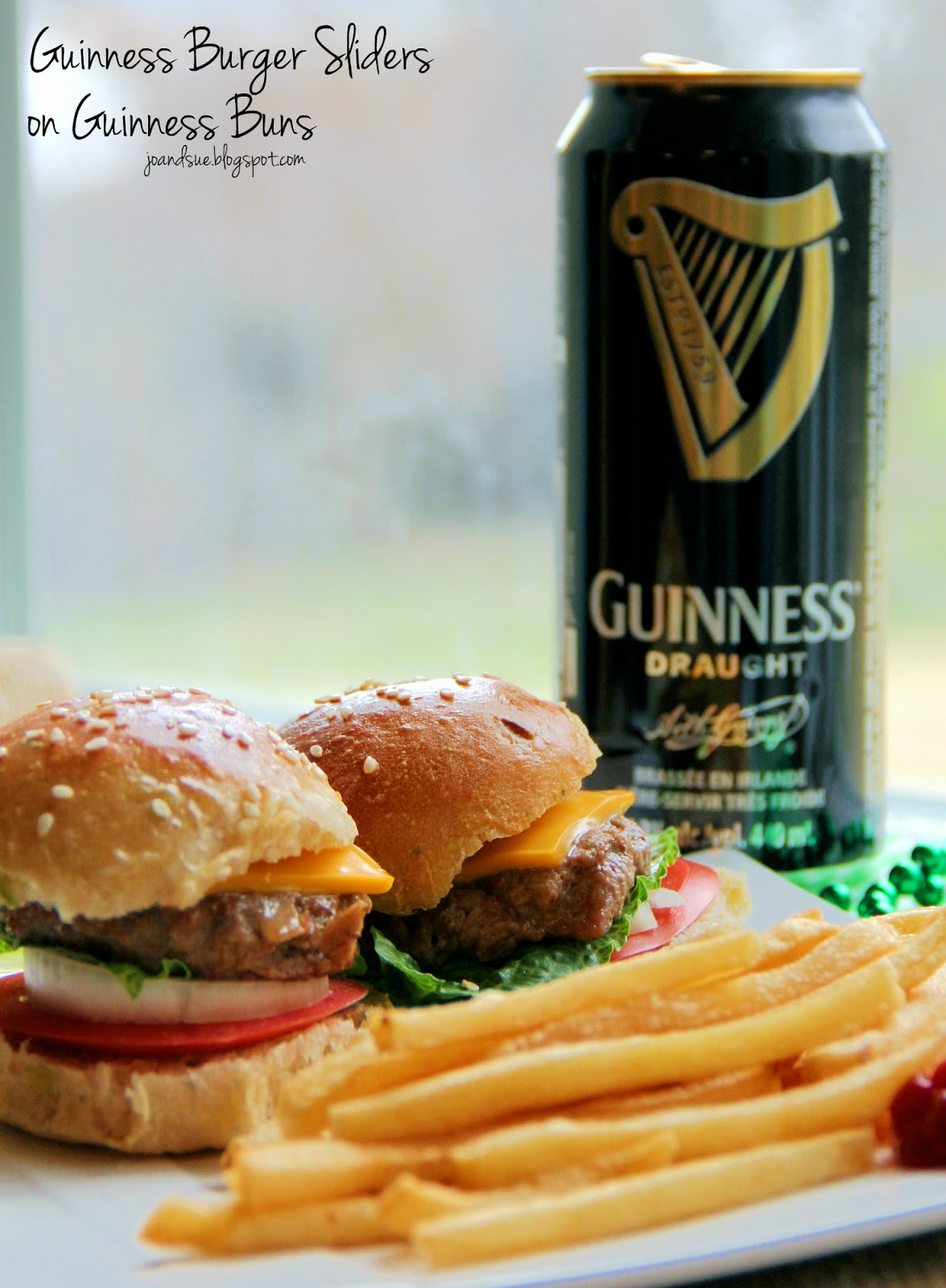 Jo and Sue: Guinness Burger Sliders on Guinness Buns