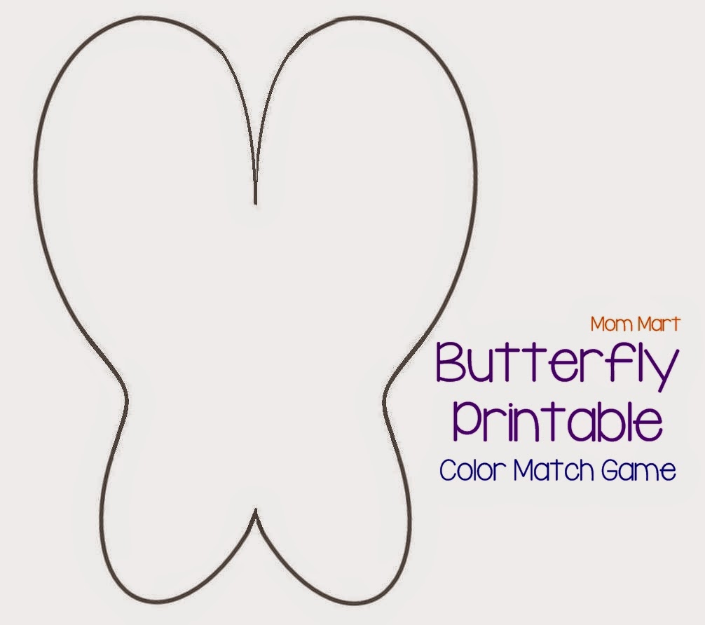 Mom Mart: #DIY Butterfly Color Matching Game