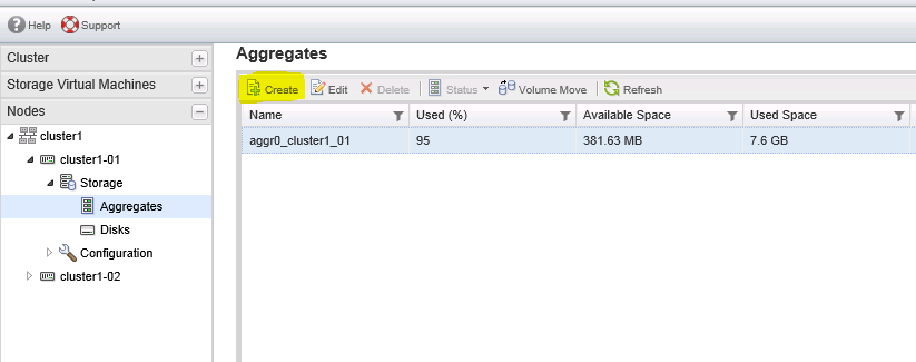 Netapp Library: Create a New Aggregate on Cluster Node