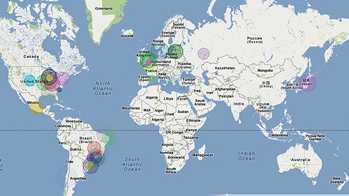 The Presurfer: Real-Time Twitter Map