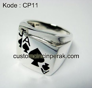 Cincin Emban Perak Lelaki Kode CP11 - Cincin Couple Perak