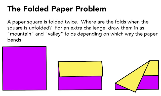 1001 Math Problems: Paper Folding Problem