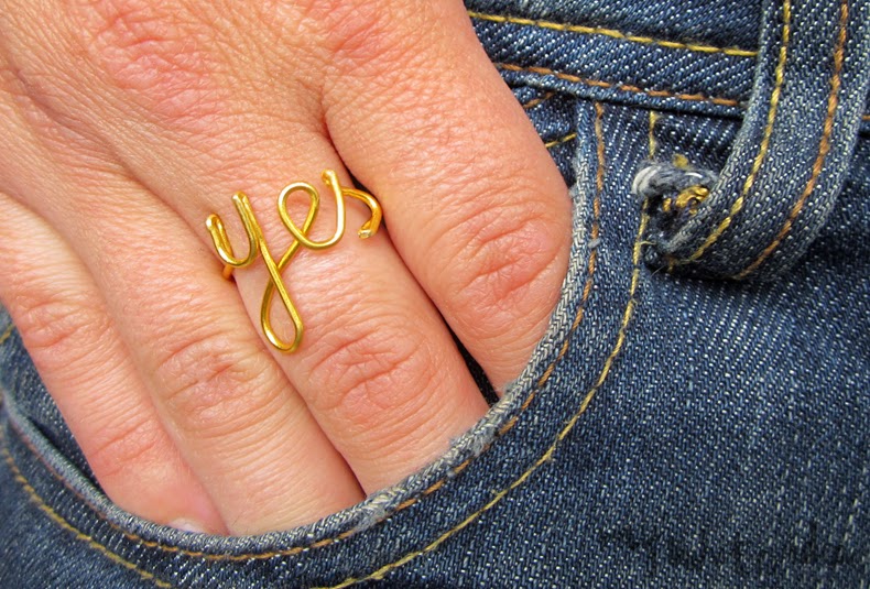 YES RING DIY | MY WHITE IDEA DIY