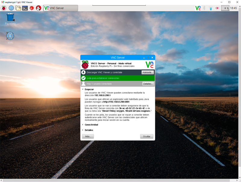 frambuesa-pi: Raspberry Pi with Pixel, control remoto con RealVNC ...