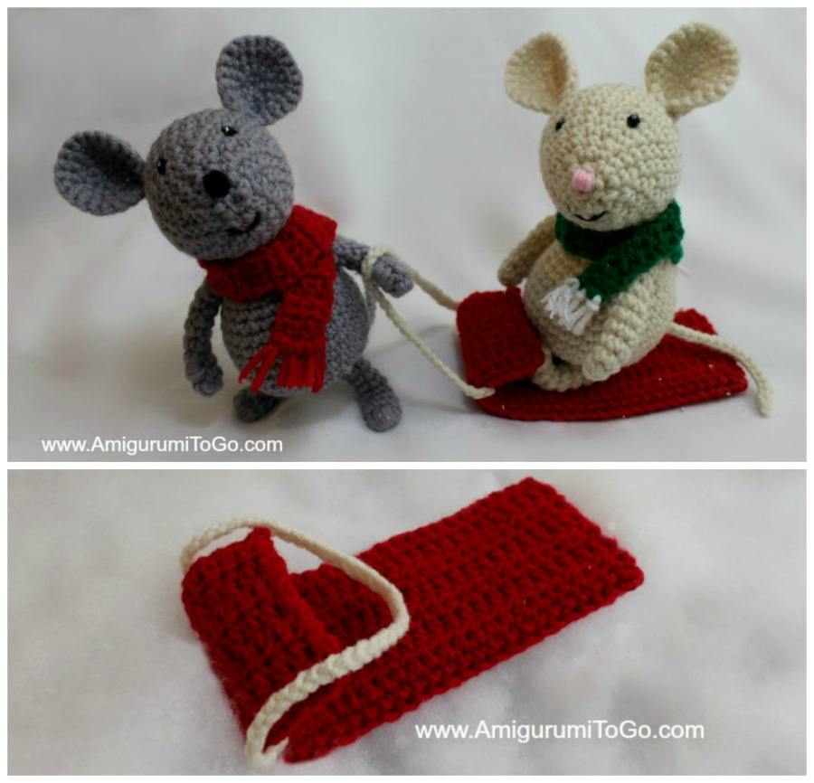 Crochet Sled For Your Amigurumi
