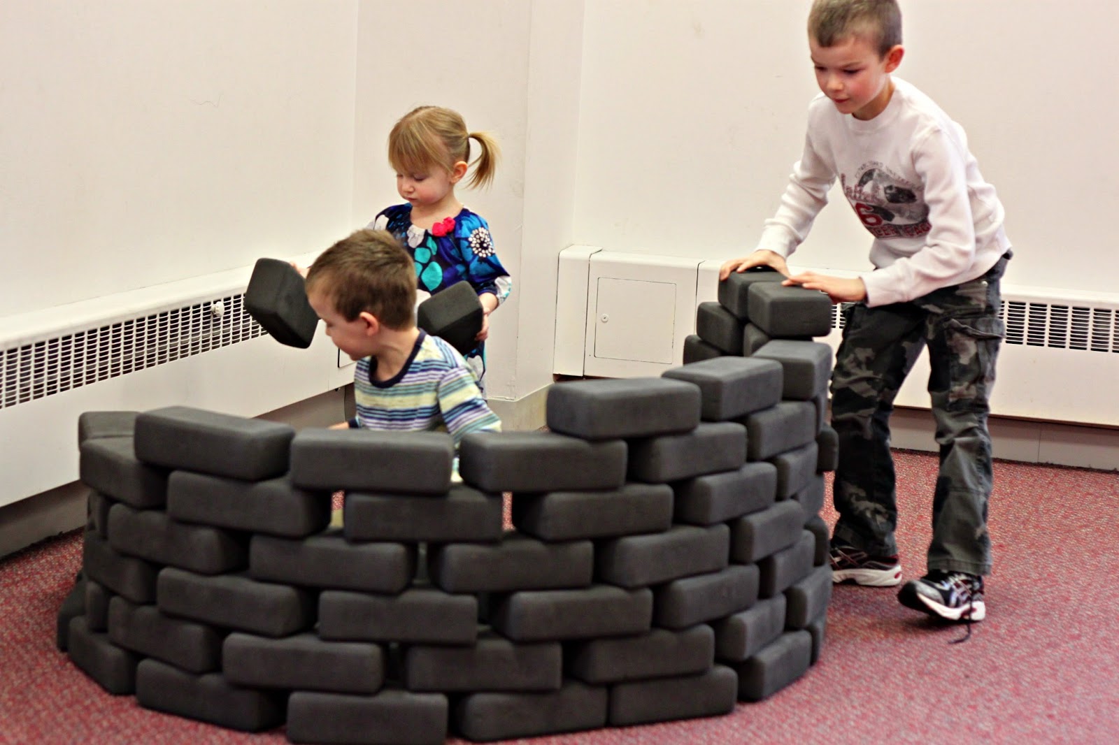 For the Love of Naps: brick teamwork