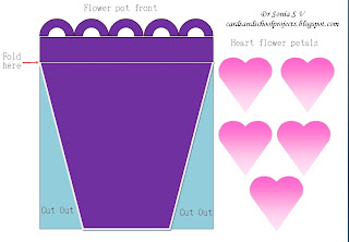 Cards ,Crafts ,Kids Projects: Flower Pot Card and Tutorial