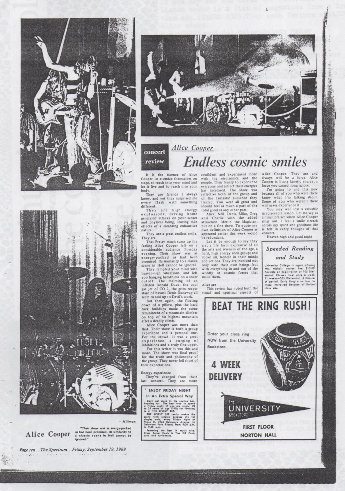 EvenSpot Speaks: 1996, Alice's Bloody Rag Zine #1