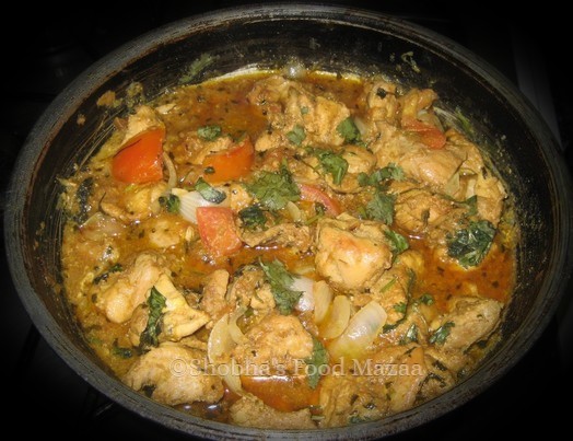 Shobha's Food Mazaa: CHICKEN DO PYAZA