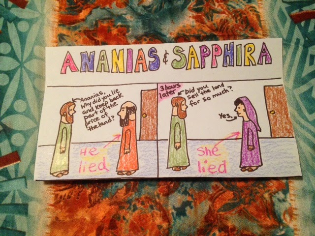 Children's Bible Lessons: Lesson - Ananias And Sapphira Lied And Died