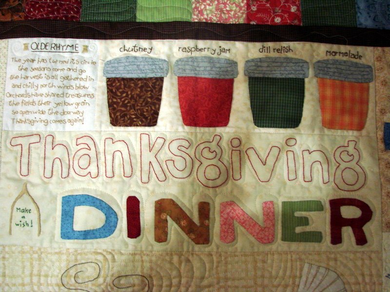 dream quilt create: Thanksgiving Dinner quilt