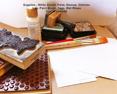 Papier Love: Stamping with Acrylic Paint - Tutorial