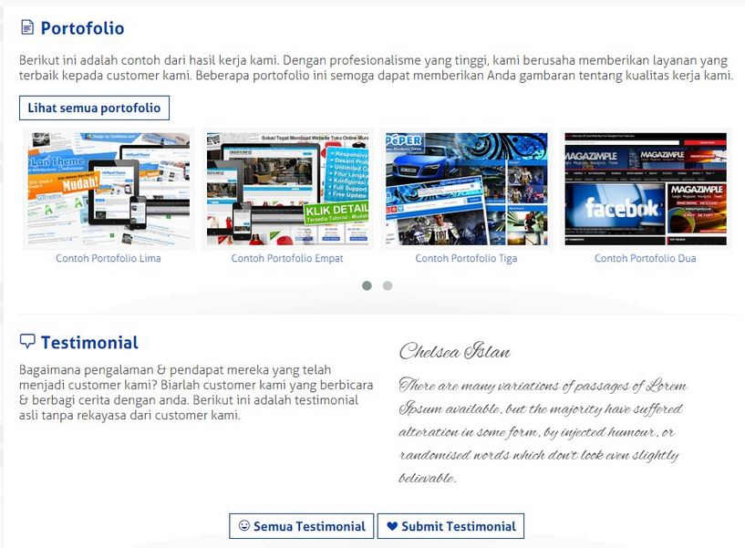 Jasa Pembuatan Web Profil Perusahaan (Company Profile)