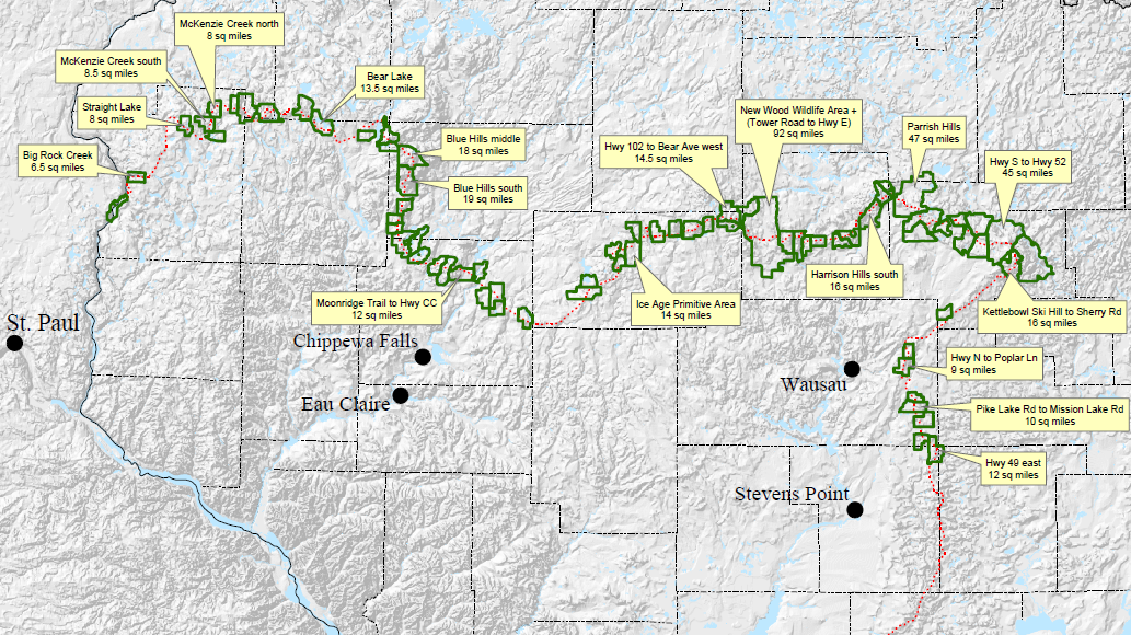 Pedestrian View: Roadless Areas along the Ice Age Trail